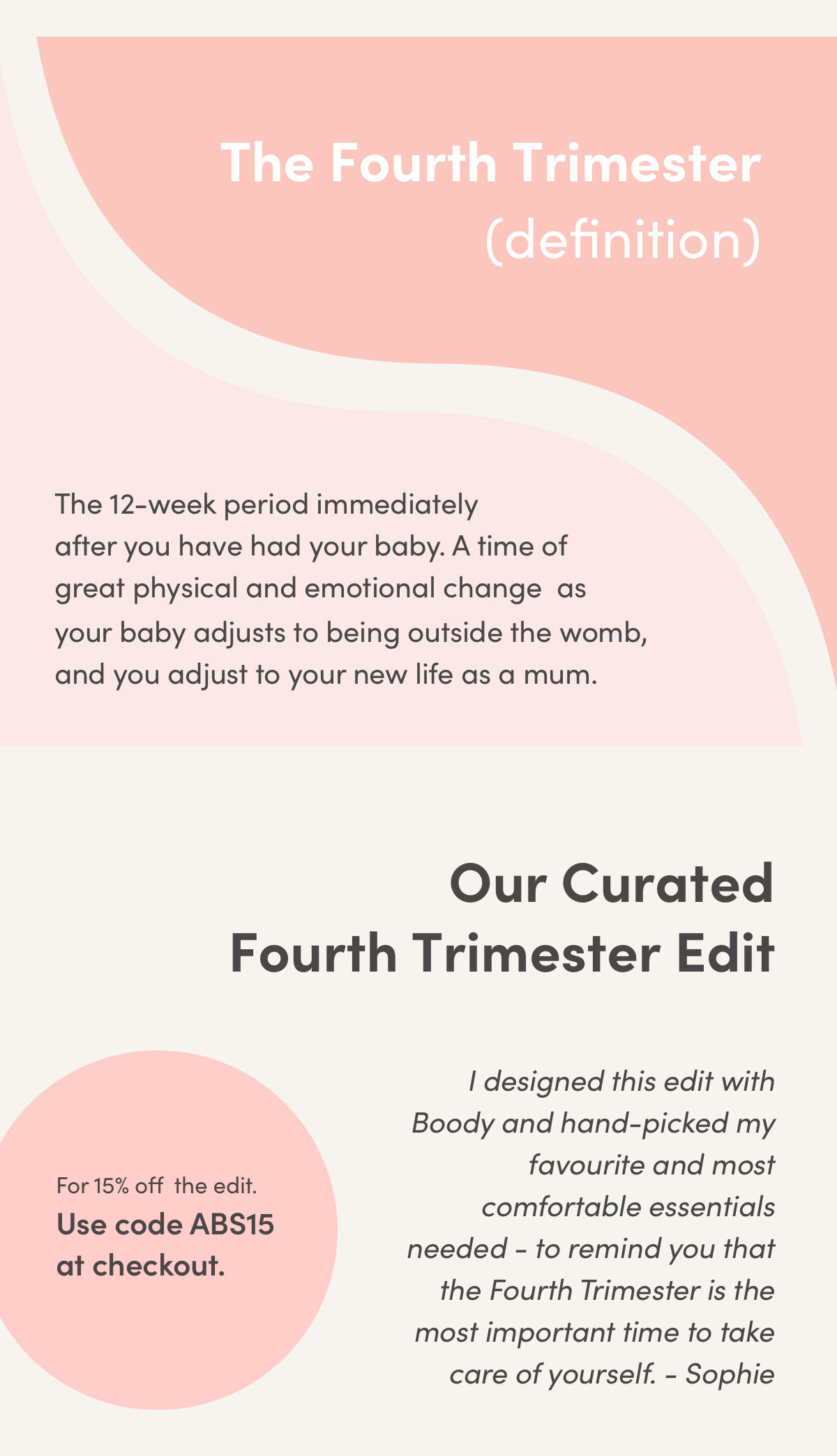 Boody: Introducing the Fourth Trimester Edit | Milled