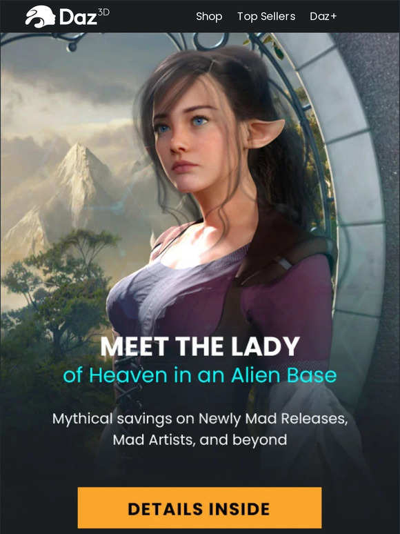 DAZ 3D: Meet the Lady of Heaven in an Alien Base | Milled