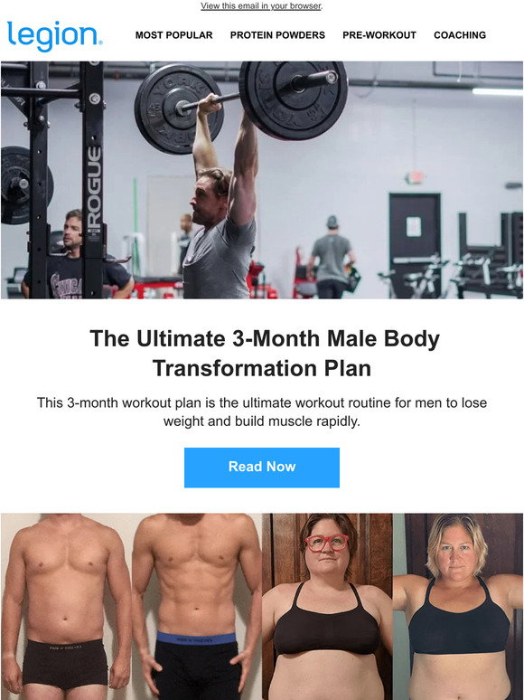 Legion: The ultimate 3-month body transformation plan for men | Milled