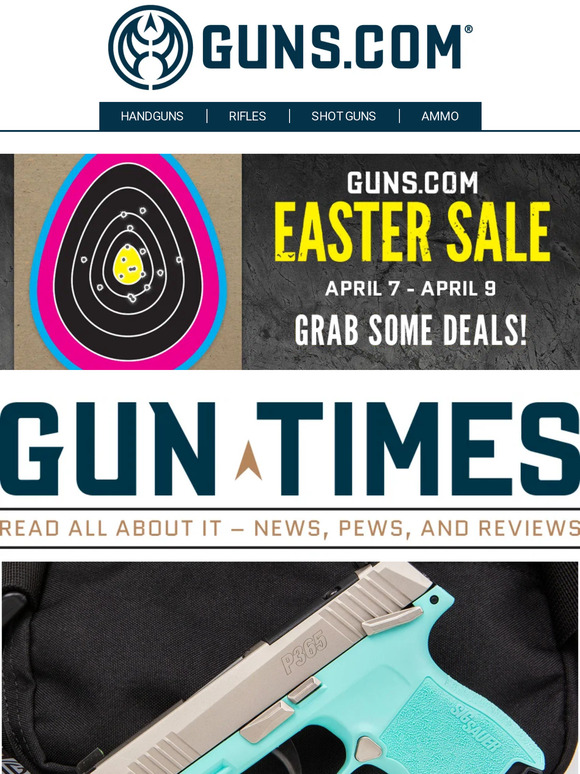 Guns.com: Gun Times - New: SIG Sauer Robin's Egg P365 380 Micro Compact ...