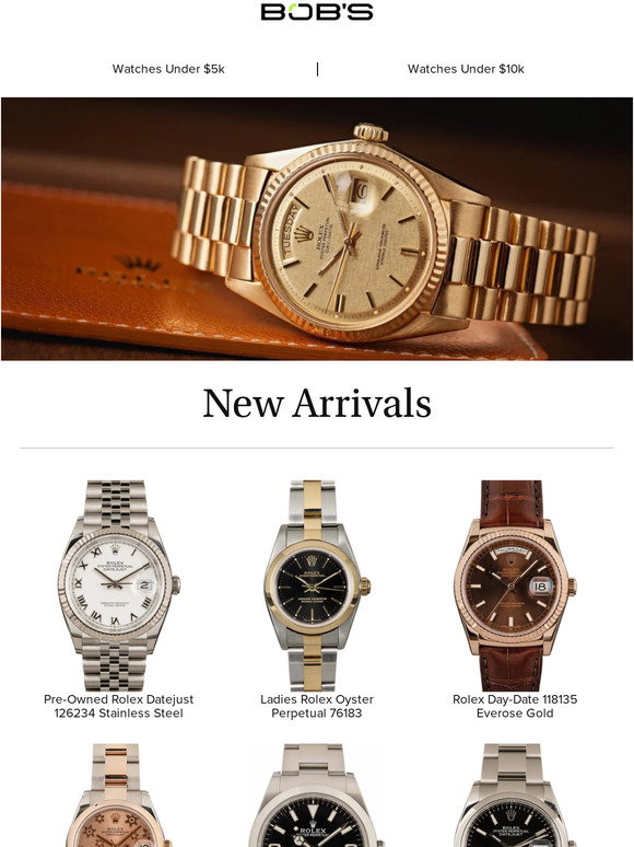 Bob's Watches: Explore Our Newest Arrivals: Rare Vintage Rolex Watches ...