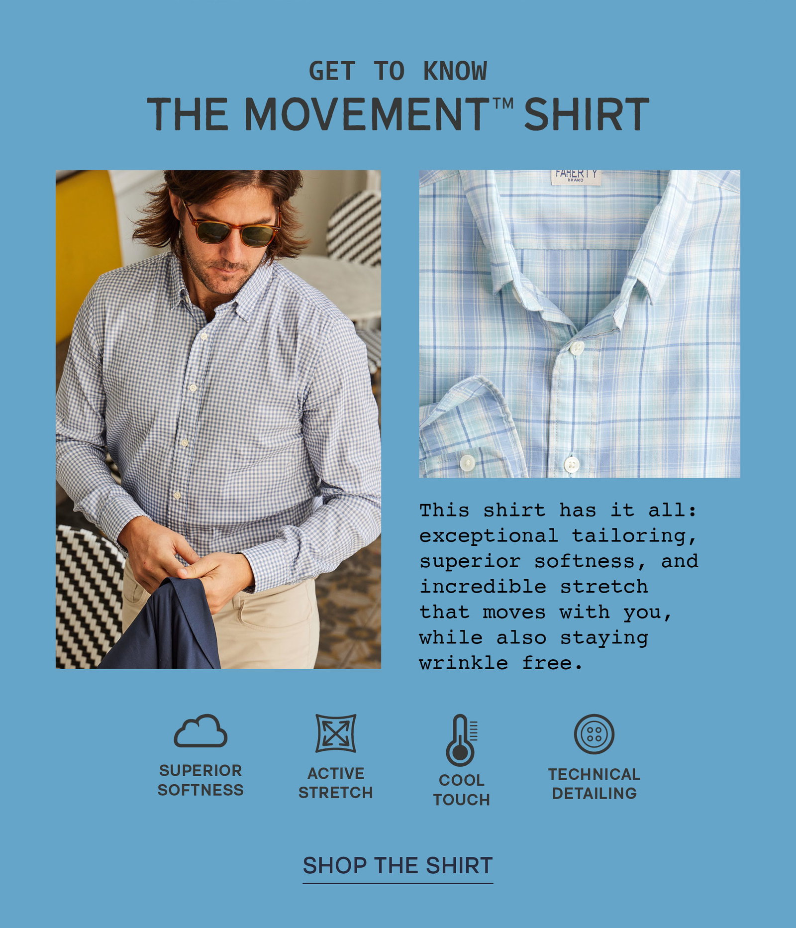 Faherty: Introducing: The Movement™ Blazer | Milled