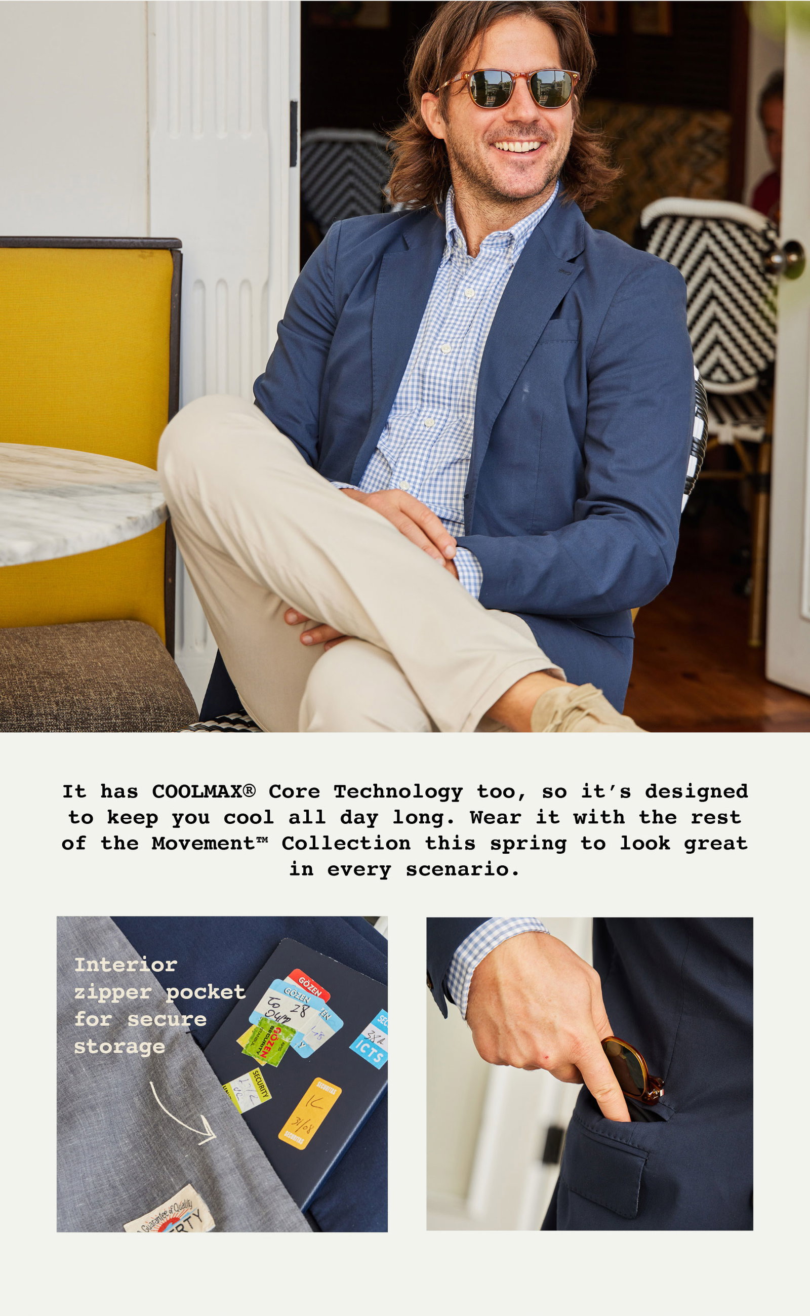 Faherty: Introducing: The Movement™ Blazer | Milled