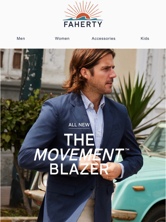 Faherty: Introducing: The Movement™ Blazer | Milled