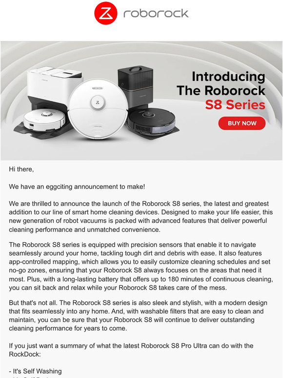 Roborock: EGGCITING EASTER! Roborock S8 Series has officially hatched! | Milled