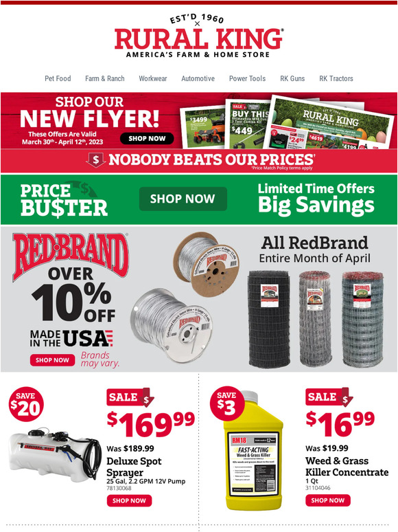 Rural King.com: Don't Forget To Pick Up Some RedBrand Fencing @Over 10% ...