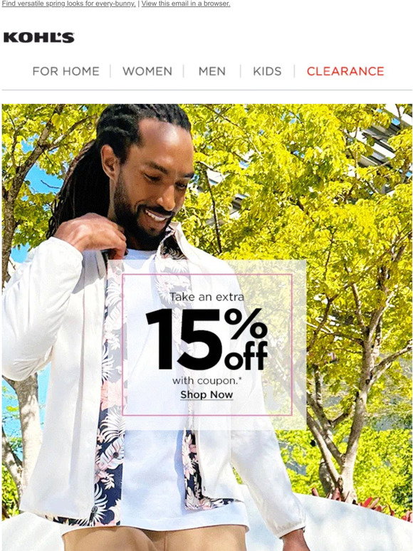 Kohl's: Take 15% off! | Milled