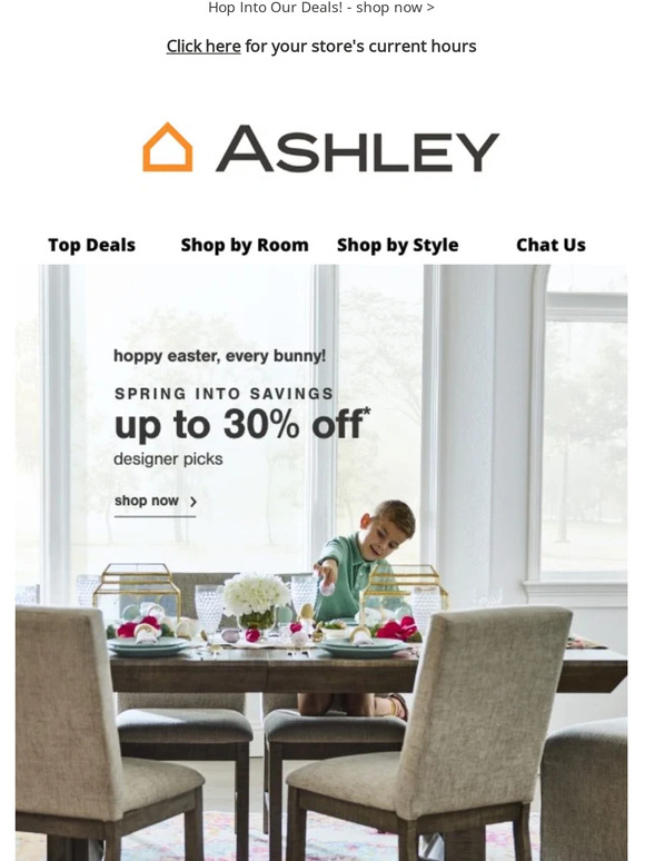 Ashley furniture 30 off store
