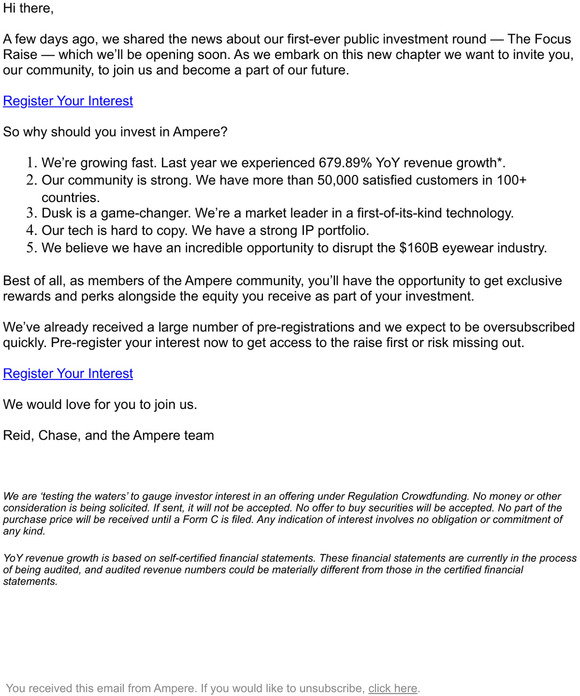 Ampere: 5 reasons why you should join us in The Focus Raise | Milled