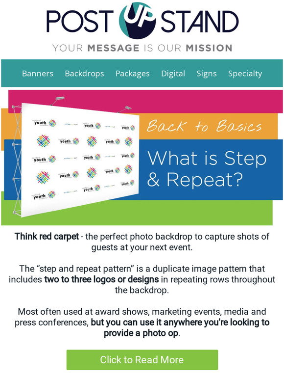 Post Up Stand: Back to Basics - What is a Step & Repeat Pattern? | Milled