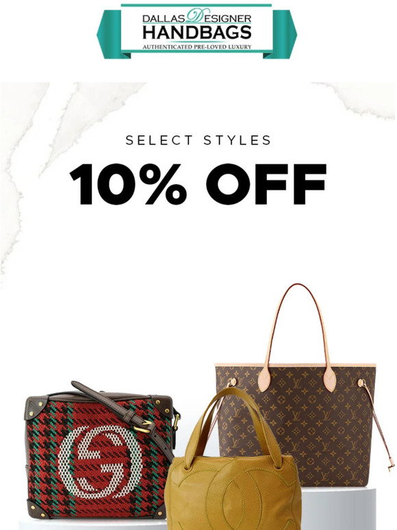 Dallas Designer Handbags: Discover 10% off selected styles | Milled