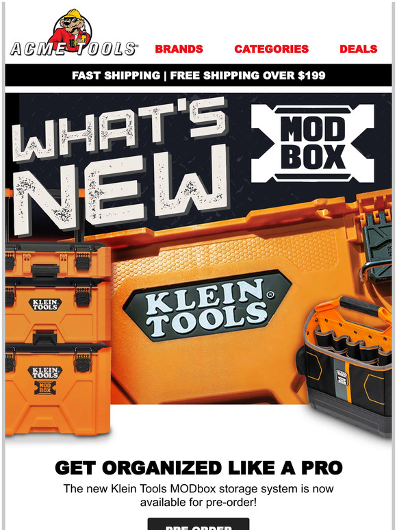 Acme Tools: Finally! KLEIN MODbox and Milwaukee BLACK PACKOUT Tumblers ...