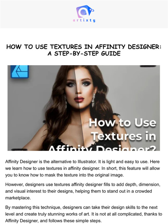 artixty: How to Use Textures in Affinity Designer: A Step-by-Step Guide ...