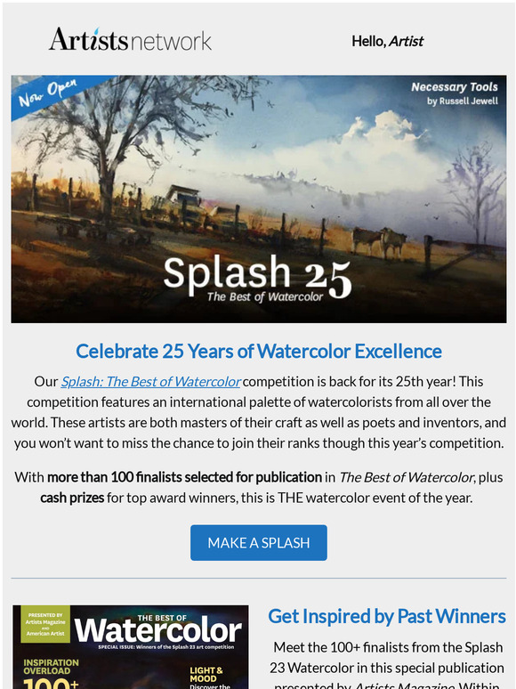 Artists Network: Join the Celebration: Splash 25 is Now Open! | Milled