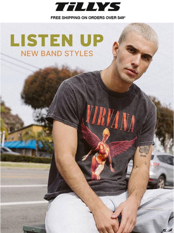 Tilly's: ♫ Listen Up: New Music & Band Tees | Shorts, Sneakers ...