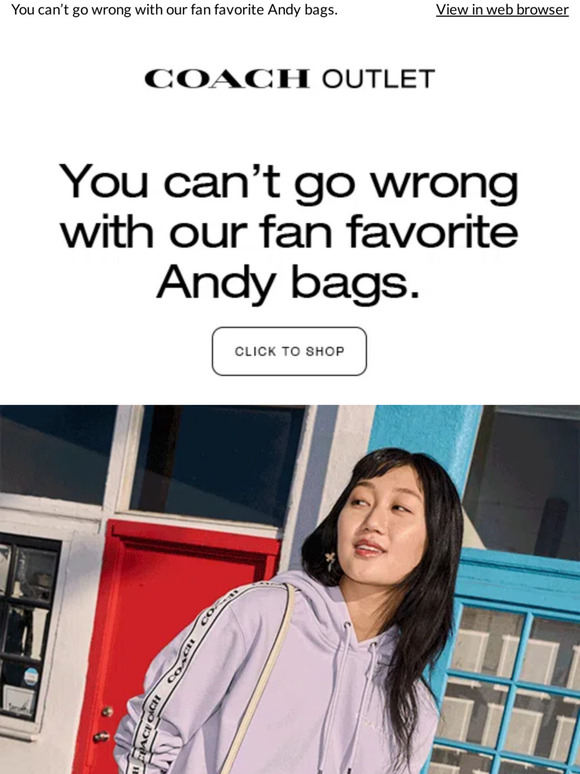 Coach: The Andy Bag You'll Take Everywhere | Milled