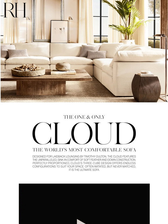 Restoration Hardware: The One & Only Cloud. The World’s Most ...