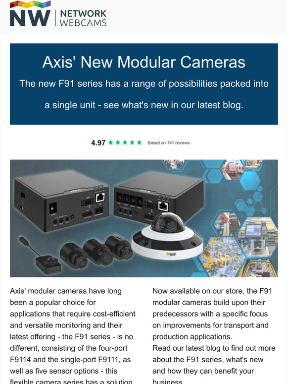 Network Webcams: Introducing the Axis F91 modular camera | Milled