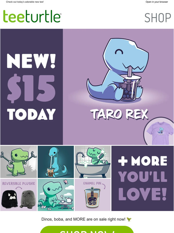 TeeTurtle: What’s a t-rex’s favorite boba flavor? 😊 💜 | Milled
