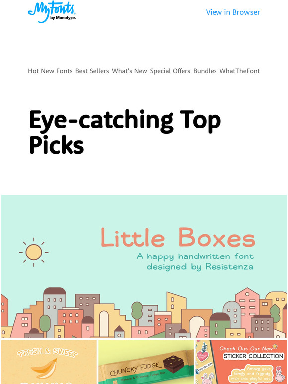 MyFonts: 🌟 Eye-catching fonts for attention-grabbing designs | Milled