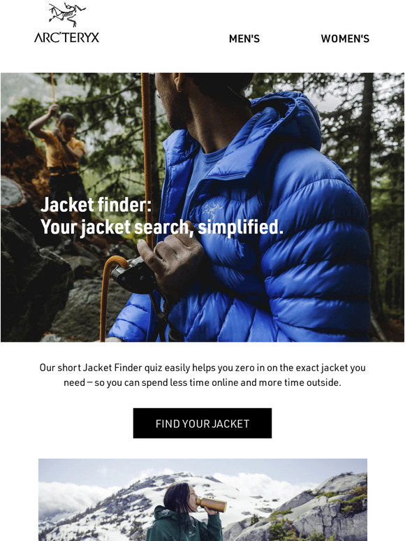 Arc'teryx: Objective: find your perfect jacket | Milled