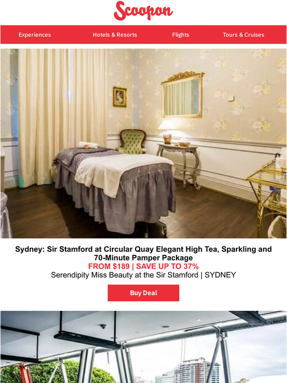 Scoopon: Circular Quay: 70-Minute Pamper Package w. High Tea ...