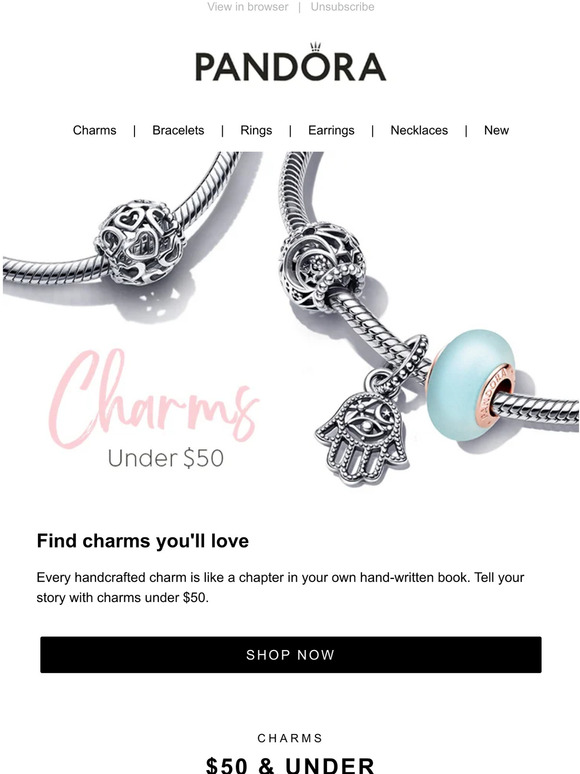 Pandora: 50 Charms under $50 | Milled