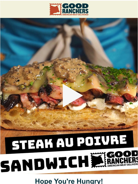 Good Ranchers: This "Steak Au Poivre" Sandwich Recipe is 🔥 Jaw Dropping ...