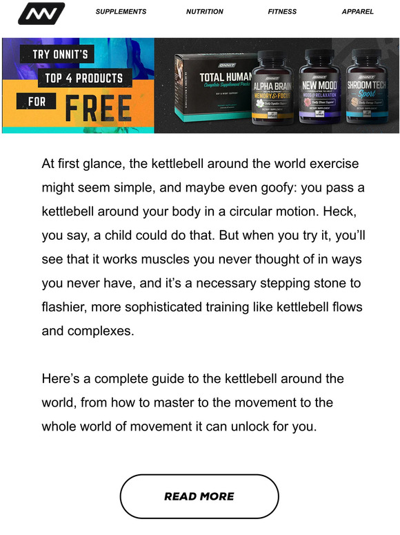 Onnit: The Kettlebell Around The World Exercise Explained | Milled