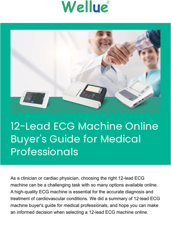 Wellue: 👀12-Lead ECG Machine Online Buyer's Guide for Medical ...