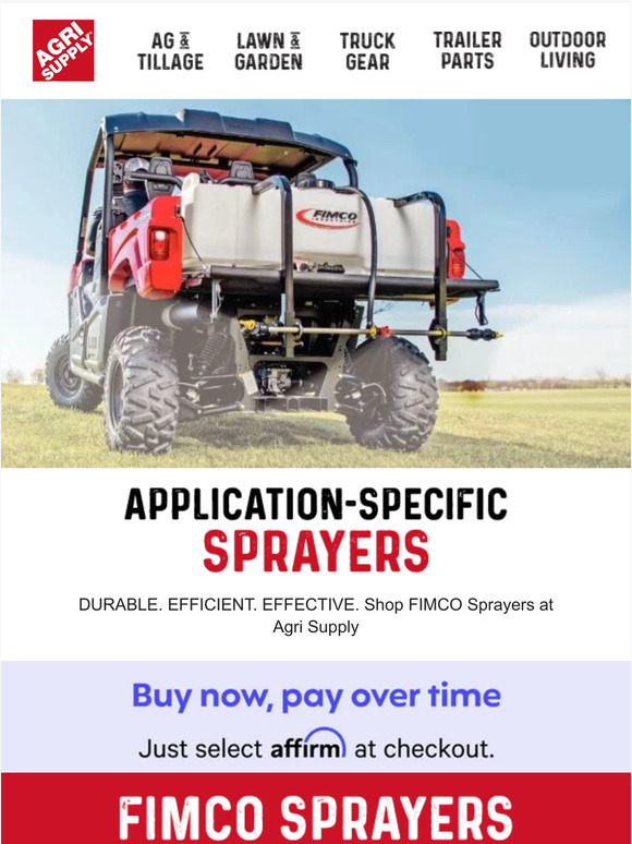 Agri Supply: FIMCO Sprayers to Meet Your Application Needs! | Milled