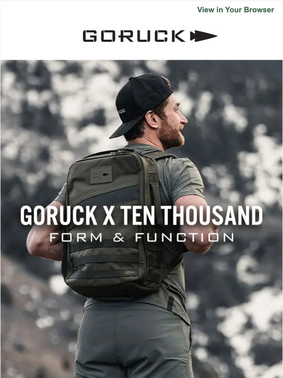GORUCK: GORUCK x Ten Thousand Limited Edition Collection | Milled