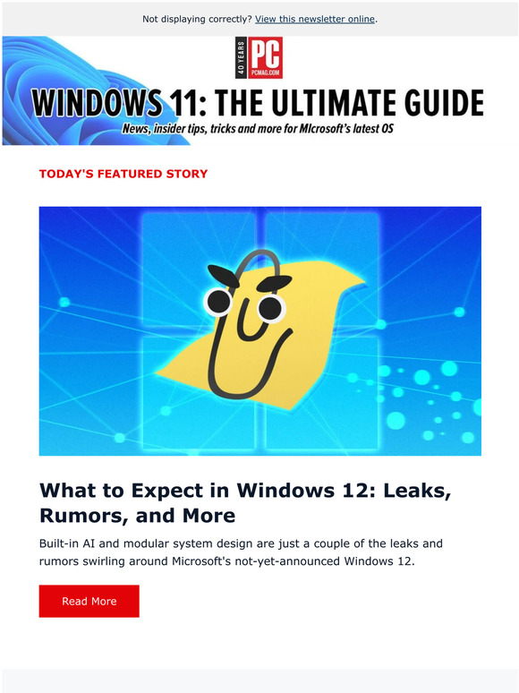PCMag: What to Expect in Windows 12: Leaks, Rumors, and More / 5-Year ...