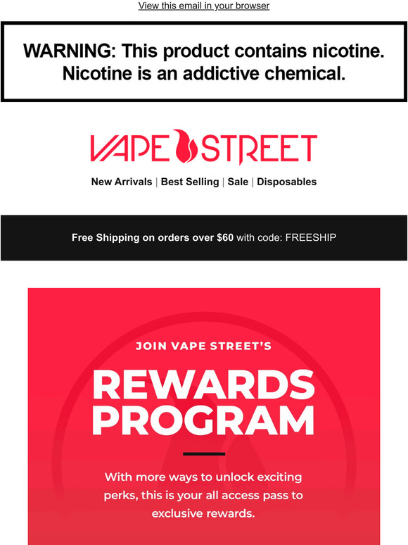 Vape Street: Don't forget to get your discount using Vape Points!🤑 | Milled