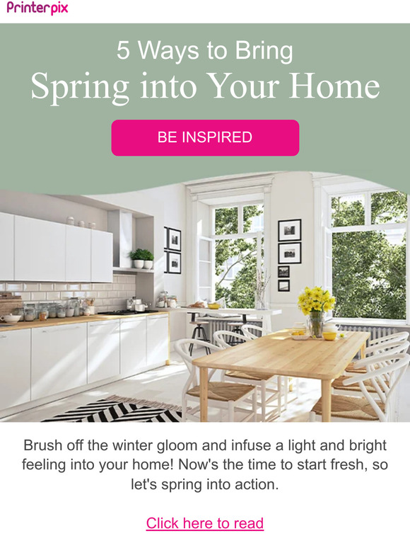 PrinterPix: 5 Ways to Bring Spring into Your Home🌼 | Milled