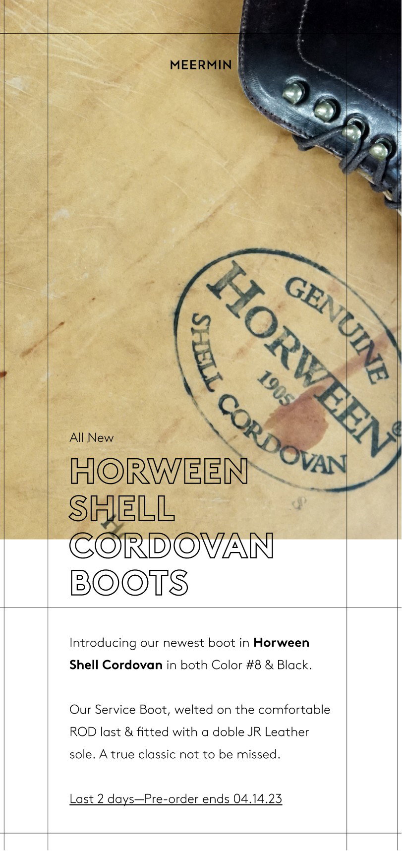 Meermin Shoes: New Horween Shell Cordovan Boots // Last 2 days to order ...