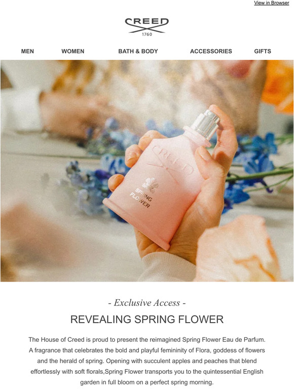 Creed: A Creed Member Exclusive Pre-Sale | Spring Flower Reimagined ...
