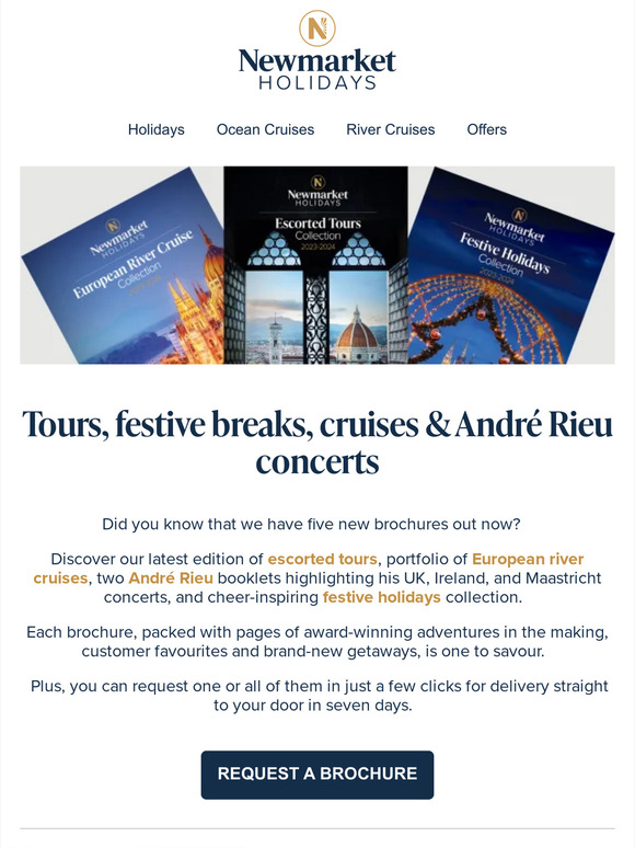 Newmarket Holidays: Out now: Our 2023/24 brochure collection | Milled