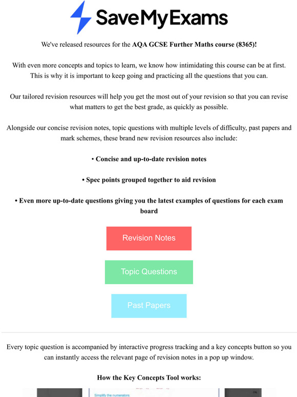 Save My Exams New Course Aqa Gcse Further Maths Live On Our Website Right Now Milled