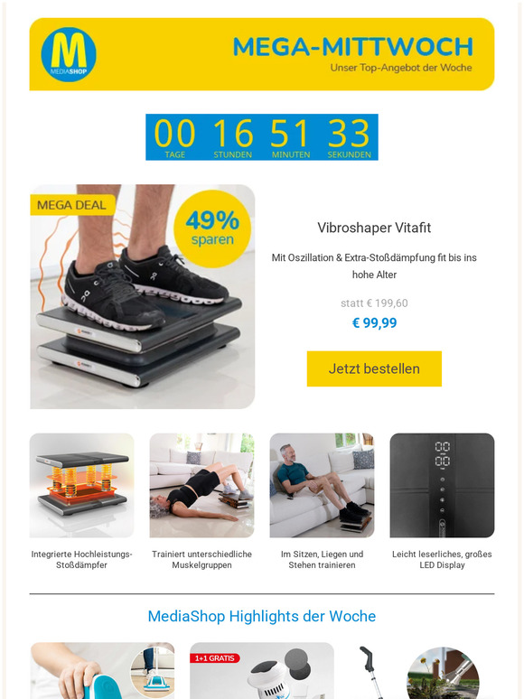 Mediashop: Mega Deal: Die Vibrations-Trainingsplatte | Milled