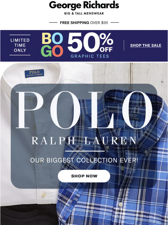 George Richards: Our Largest Collection Of Polo Ralph Lauren Is Here ...