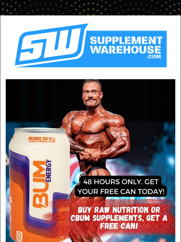Supplement Warehouse: NEW: Try the New CBUM Energy Drink Free! | Milled