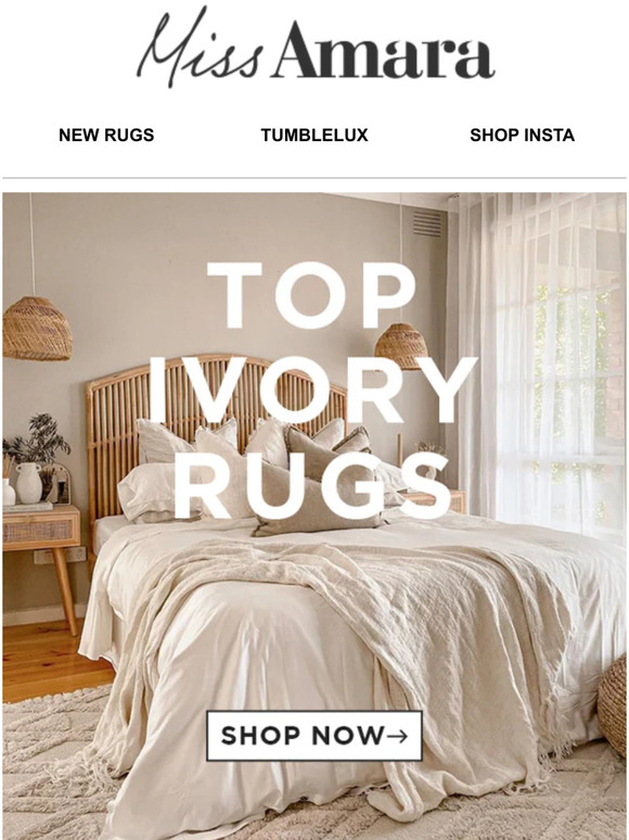 Miss Amara: Our Stylists Share Their Top Ivory Rugs | Milled
