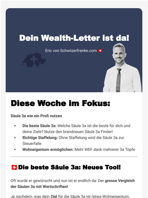 Schwiizerfranke: 2023 die Säule 3a wechseln? | Milled