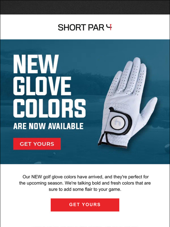 Short Par 4: New Glove Colors Available NOW | Milled