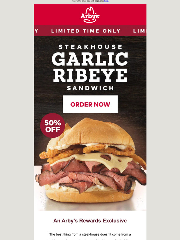 Arby's: Goodbye, Steakhouse Garlic Ribeye👋 | Milled