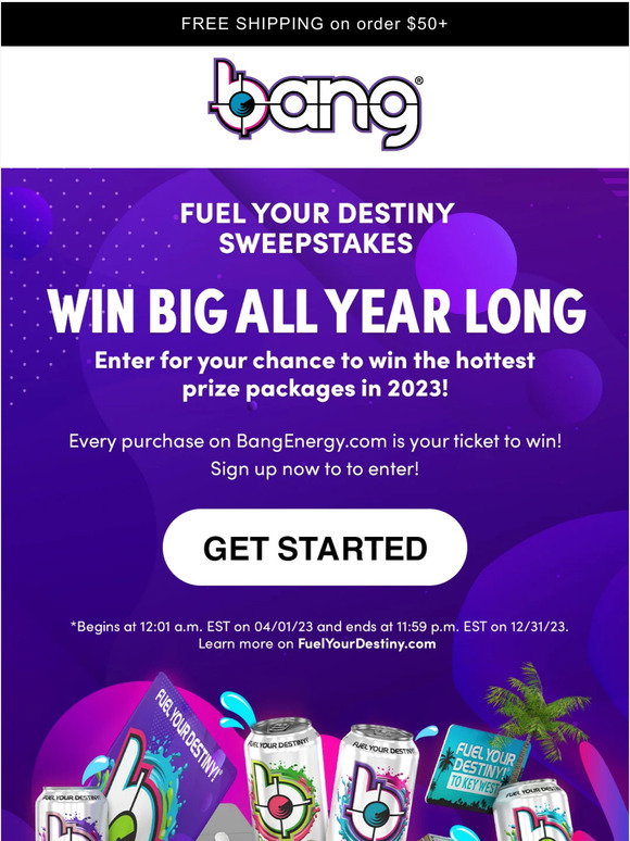 VPX Sports: Bang Energy Sweepstakes are Here! | Milled