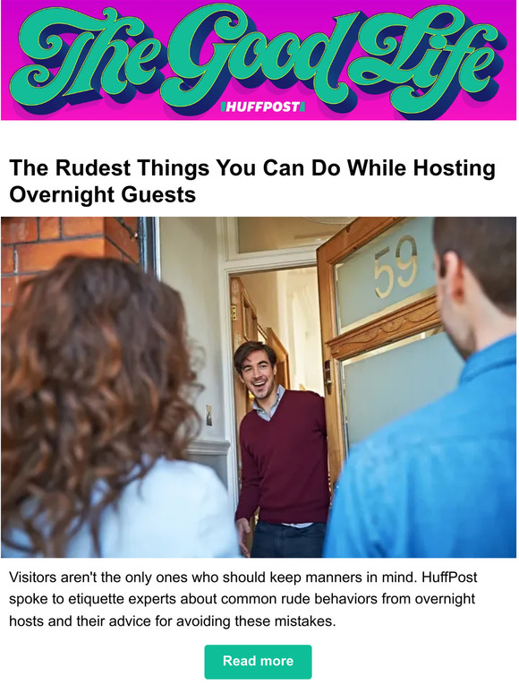 HuffPost: The rudest things you can do while hosting overnight guests ...