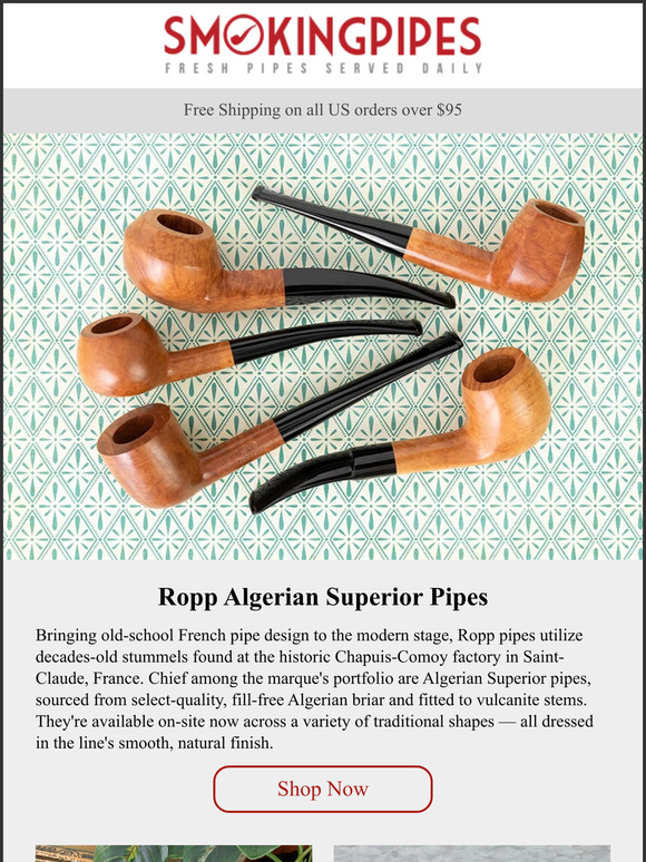 Smokingpipes: Ropp's Finest | Algerian Superior Pipes | Milled