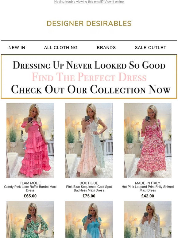 Designer Desirables: Dressing Up Never Looked So Good | Find The ...